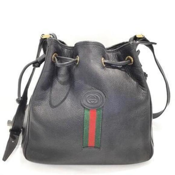 Gucci | Bags | Gucci Drawstring Shoulder Bag Black | Poshmark